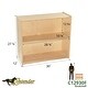 Contender 2 Shelf Kids Storage Cabinet, Wooden Bookcase, Toy Organizer ...